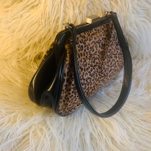 Amanda Smith | Bags | Amanda Smith Small Black Leopard Bag | Poshmark